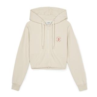 【MLB】女版拉鍊連帽外套 波士頓紅襪隊(3FTRB0344-43CRD)-momo購物網