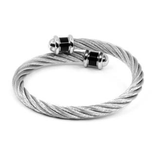 【CHARRIOL 夏利豪】官方授權 經典波浪鋼索手環-S-M-L贈高級9入首飾盒(04-01-180)-momo購物網 - 好評推薦 ...