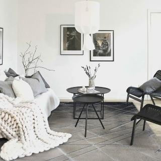 【SDL Home 山德力】現代風短毛大地毯 - 200X290CM奧奇(灰色系線條感)-momo購物網 - 好評推薦 - 2026年1月