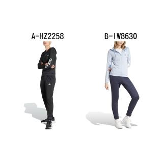 【adidas 愛迪達】運動套裝 連帽 外套+褲子 W LINEAR TS 女 A-HZ2258 B-IW8630-momo購物網 - 好評 ...