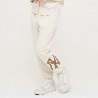 【MLB】運動褲 休閒長褲 Monogram系列 紐約洋基隊(3APTM0144-50CRD)-momo購物網