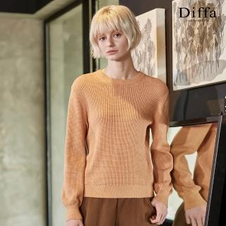 【Diffa】立體格織紋針織衫-女-momo購物網 - 好評推薦 - 2024年9月