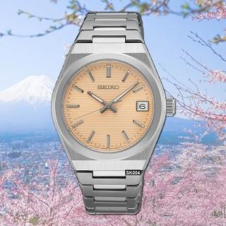【SEIKO 精工】CS系列/Lady簡約條紋香檳面34㎜精鋼款 SK004(SUR577P1/6N42-00N0P)-momo購物網 ...