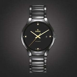 【Rado 雷達表】暢銷款 True真我真鑽機械腕錶 40㎜黑金陶瓷4真鑽款 R01(R27056712)-momo購物網 - 好評推薦 ...
