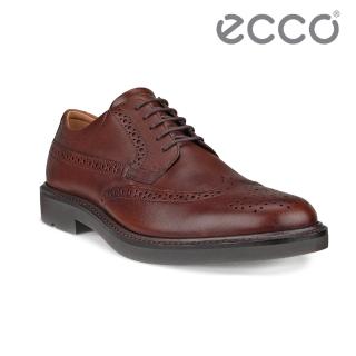 【ecco】METROPOLE LONDON 都會倫敦系列正裝皮革樂福鞋 男鞋(深棕紅 52561401053)-momo購物網 - 好評推薦 ...
