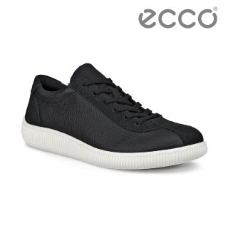 【ecco】SOFT ZERO W 柔酷零點復古保齡球皮革休閒鞋 女鞋(黑色 22025351052)-momo購物網 - 好評推薦 ...