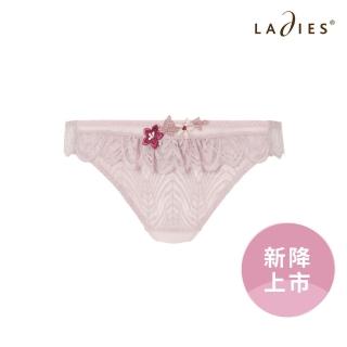 【Ladies 蕾黛絲】海棠御見花丁字褲 M-L(繽紛恬粉)-momo購物網