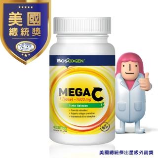 【Boscogen 百仕可】MEGA C高單位緩釋C錠_100粒/瓶(美國原裝進口 / 全素可食 / 促進膠原蛋白形成)-momo購物網 - 好評推薦 - 2026年1月