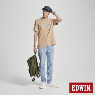 【EDWIN】男裝 牛仔布LOGO短袖T恤(淺卡其)-momo購物網 - 好評推薦 - 2025年9月