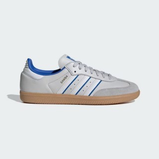 【adidas 愛迪達】SAMBA OG 運動休閒鞋(ID1478 男鞋/女鞋 ORIGINALS經典休閒鞋 灰白x藍)-momo購物網 ...