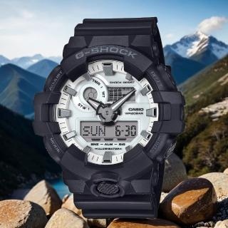 【CASIO 卡西歐】G-SHOCK 黑白經典雙顯手錶 畢業禮物 送禮(GA-700WD-1A)-momo購物網 - 好評推薦 - 2025年10月