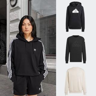 【adidas 愛迪達】運動服 長袖上衣 大學T 衛衣 帽T 長褲(IS9509&IS9510&IU2424&IC3745&IM4874 ...