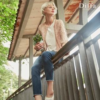 【Diffa】俐落剪裁設計牛仔長褲-女(丹寧)-momo購物網 - 好評推薦 - 2024年11月