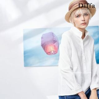 【Diffa】歐風質感織紋前開襟上衣-女-momo購物網 - 好評推薦 - 2024年11月