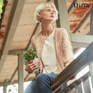 【Diffa】典雅蕾絲拉鍊式外套-女-momo購物網 - 好評推薦 - 2024年11月
