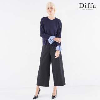 【Diffa】立體泡泡面感長寬褲-女-momo購物網 - 好評推薦 - 2024年12月