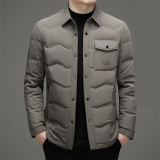 【巴黎精品】現貨+預購 真羽絨90%白鵝絨羽絨外套羽絨衣夾克(保暖商務襯衫領羽絨衣防寒男外套3色a1is147 5I)-momo購物網 ...