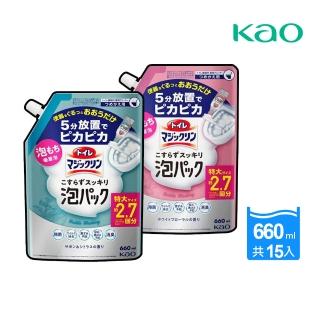 【Kao 花王】花王 kao 魔術靈 馬桶泡沫清潔劑補充包 皂香/花香 660ml X15袋(花王 魔術靈)-momo購物網 - 好評推薦 - 2025年10月