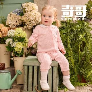 【奇哥】比得兔 嬰幼童裝 浪漫比得蕾絲領粉嫩針織長袖兔裝/連身衣(6-18個月)-momo購物網 - 好評推薦 - 2024年10月
