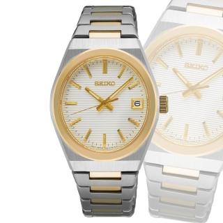 【SEIKO 精工】CS系列 簡約時尚 橫條紋女錶 -34mm 雙色(SUR578P1/6N42-00N0KS)-momo購物網 - 好評推薦 ...