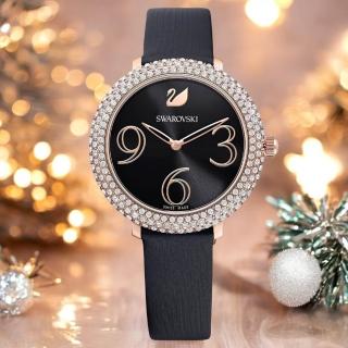 【SWAROVSKI 施華洛世奇】Crystal Frost 璀璨時尚錶 端午 送禮 自用(5484058)-momo購物網 - 好評推薦 ...