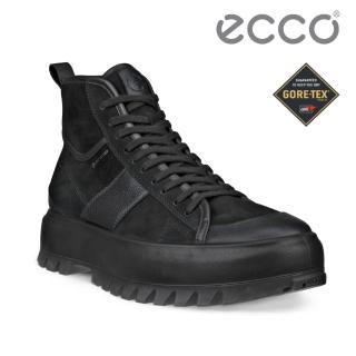 【ecco】STREET ACE RUGGED M 街頭趣闖城市皮革高筒休閒鞋 男鞋(黑色 86040451052)-momo購物網 - 好評 ...