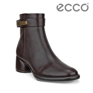 【ecco】SCULPTED LX 35 雕塑奢華金屬繫帶拉鍊踝靴 女鞋(摩卡棕 22248301178)-momo購物網 - 好評推薦 ...