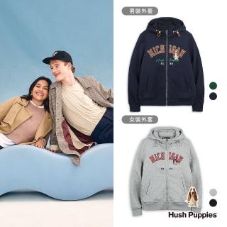 【Hush Puppies】男女裝 外套 經典密西根刺繡狗連帽外套(男女款任選)-momo購物網 - 好評推薦 - 2025年12月