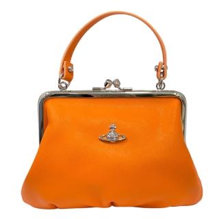 【Vivienne Westwood】Granny Frame 星球標誌口金包 橘色(52020065-L0033-F401)-momo購物網 ...