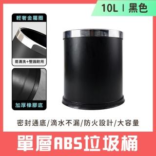 【SMILE】廚房垃圾桶 單層ABS垃圾桶 黑色 臥室垃圾桶 無蓋垃圾桶 10L垃圾桶 TCBPC-F(塑膠桶 家用垃圾桶)-momo購物網 - 好評推薦 - 2025年3月