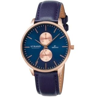 【OBAKU】Strand 海之星 - 多功能簡約腕錶 / 藍-42mm(S703GMVLVL-DS)-momo購物網 - 好評推薦 ...