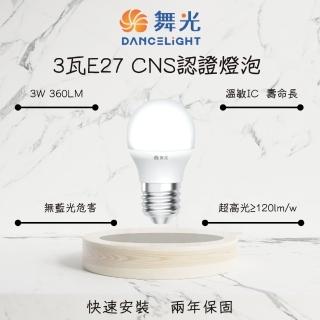 【DanceLight 舞光】3入組 E27 3W球泡 小瓦數燈泡 小夜燈 3瓦 LED球泡燈(白光/黃光)-momo購物網 - 好評推薦 - 2026年1月