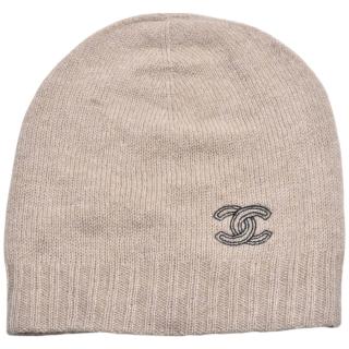 【CHANEL 香奈兒】經典撞色雙C LOGO喀什米爾羊毛帽(卡其色AAA748-KHAKI)-momo購物網 - 好評推薦 - 2025年12月
