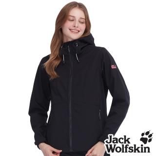【Jack wolfskin 飛狼】女 防風防潑水內刷毛保暖外套 Softshell 連帽軟殼衣(午夜黑)-momo購物網 - 好評推薦 ...