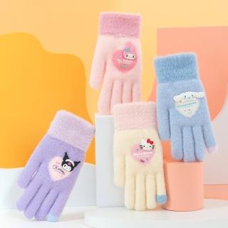 【SANRIO 三麗鷗】卡通系列針織防寒保暖五指手套-酷洛米/美樂蒂/凱蒂貓/大耳狗(平輸品)-momo購物網 - 好評推薦 - 2025年10月