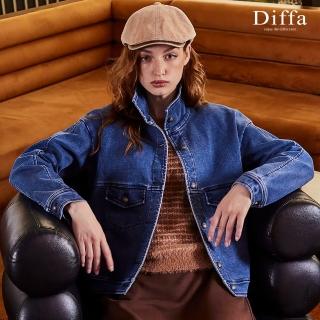 【Diffa】立領落肩設計牛仔外套-女(丹寧)-momo購物網 - 好評推薦 - 2025年3月