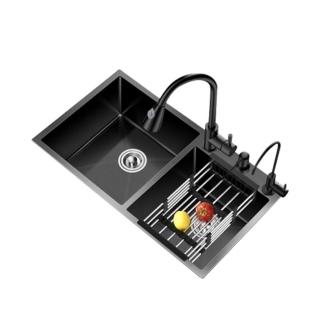 【Josie】304不銹鋼雙槽 水槽 100x45/配凈水器龍頭(廚房水槽/洗手盆/洗手台/洗菜池/水槽/洗碗池)-momo購物網 - 好評 ...