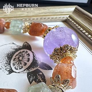 【赫本珠寶】思緒壓力療鬱之石-阿魯沙金沙綠柱石紫水晶方糖手鍊(8mm)-momo購物網 - 好評推薦 - 2025年12月