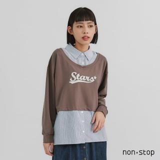 【non-stop】星辰假兩件長版T恤-2色-momo購物網 - 好評推薦 - 2025年10月