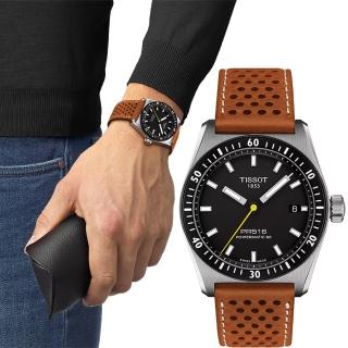 【TISSOT 天梭】PR516 動力80小時 復古設計機械錶 手錶 情人節 禮物(T1494071605100/38mm)-momo購物網 ...