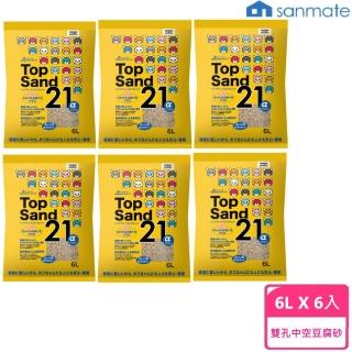 【sanmate】雙孔中空豆腐砂 6L Top Sand 21 α/6入組(日本製/日本原裝進口)-momo購物網 - 好評推薦 - 2025年12月