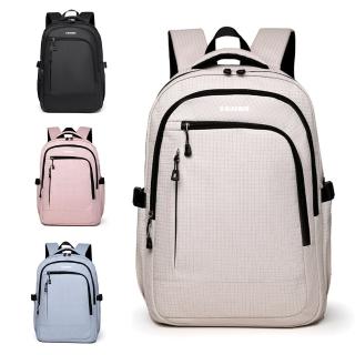 【ALANBER】幸運&幸福英倫方格防潑水休閒旅行運動15.6吋筆電後背包 安全警示雙肩包(防水包-momo購物網 - 好評推薦 - 2025年10月