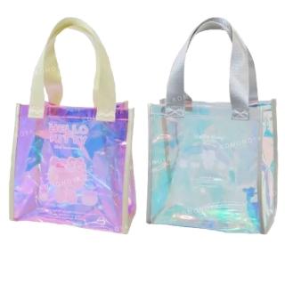 【小禮堂】Sanrio 三麗鷗 Hello Kitty 極光午餐袋 - 50週年系列(平輸品)-momo購物網 - 好評推薦 - 2025年6月