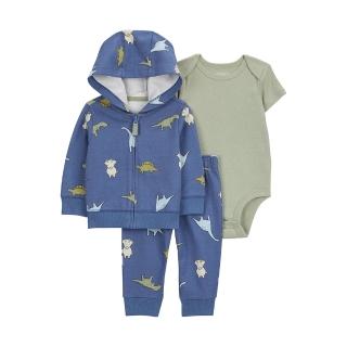 【Carter’s官方授權】星河上悠遊的恐龍3件組套裝(原廠公司貨 純棉 童裝)-momo購物網 - 好評推薦 - 2025年6月