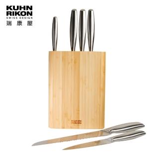 【瑞康屋Kuhn Rikon】瑞士廚刀七件組(六刀+刀座)-momo購物網 - 好評推薦 - 2026年1月