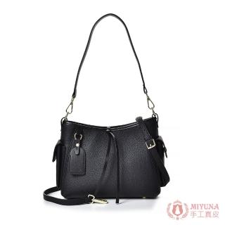 【MIYUNA 米友娜】真皮.頭層牛皮Keelin經典時尚腋下肩背包/斜背包(經典黑)-momo購物網 - 好評推薦 - 2025年2月