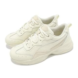 【PUMA】老爹鞋 Cilia Lux 女鞋 米白 厚底 緩衝 皮革 復古 休閒鞋(370282-18)-momo購物網 - 好評推薦 ...