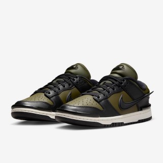 【NIKE 耐吉】運動鞋 休閒鞋 女鞋 W NIKE DUNK LOW TWIST Army Khaki Black 黑綠色 ...