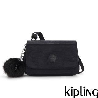 【KIPLING官方旗艦館】墨黑壓印小巧側肩隨身包-AVERILL-momo購物網