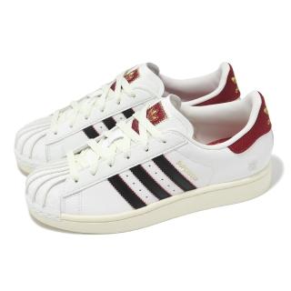 【adidas 愛迪達】休閒鞋 Superstar II 男鞋 女鞋 CNY 新年 蛇年 蛇紋 白 紅 金 愛迪達(JR8036)-momo ...